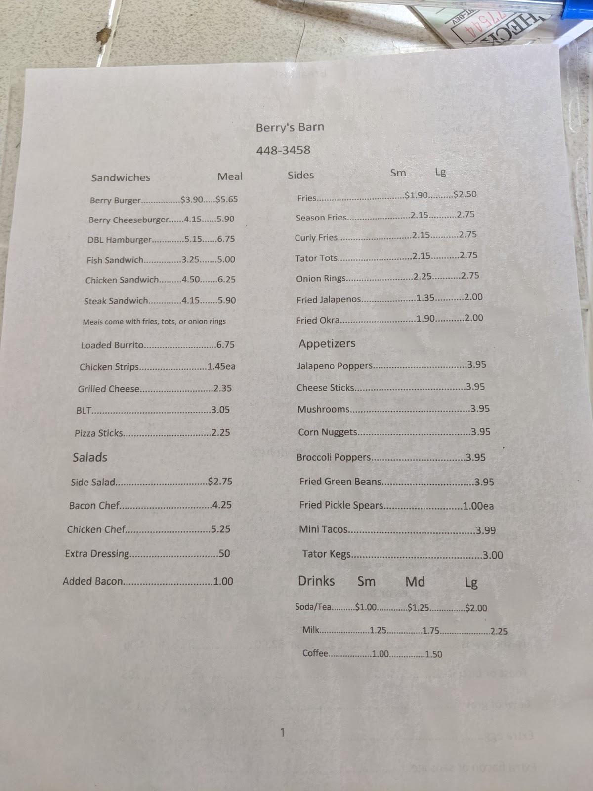 Carta de Berry Barn, Gideon