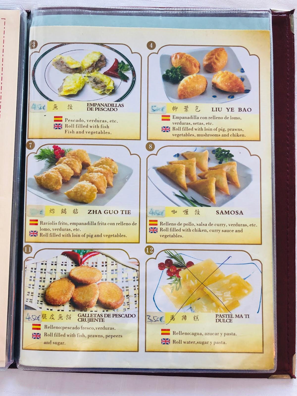 Menu at Restaurante Chino Gran Shang Hai, Marbella