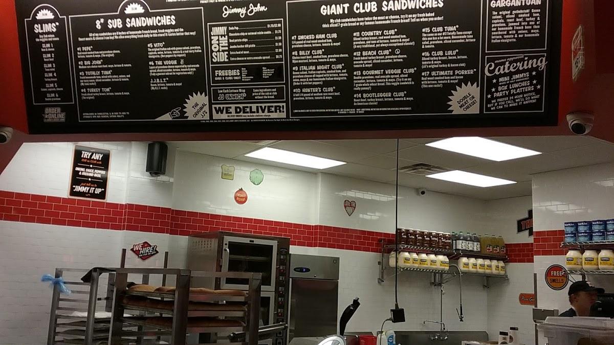 Menu at Jimmy John's fast food, Wenatchee, 212 Fifth St Ste. 2A