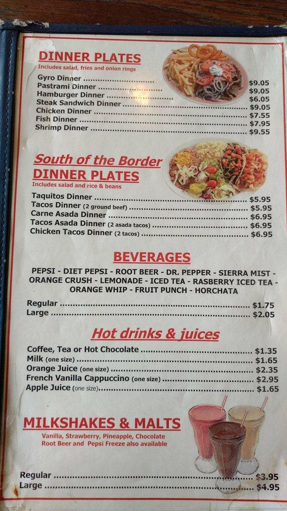 Menu at Alpha Omega Burgers restaurant, Covina