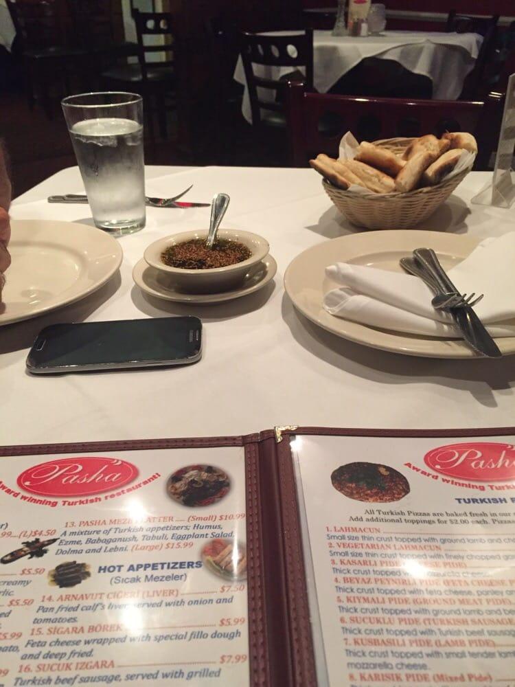 Menu at Pasha Turkish Restaurant, Houston