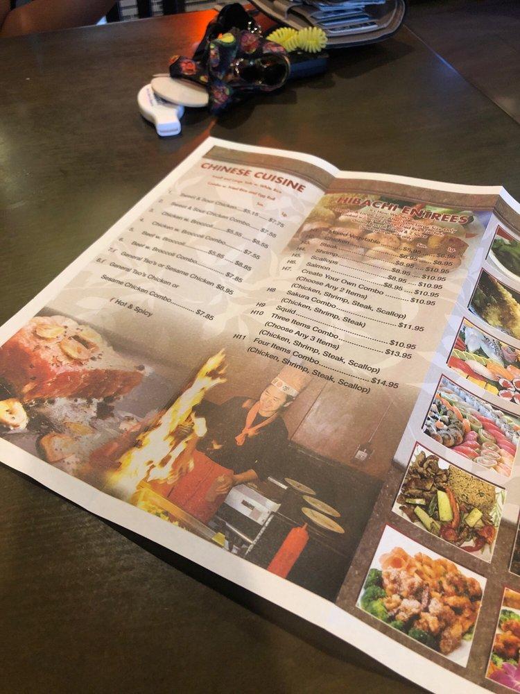 Menu at Sakura Express restaurant, Randleman, High Point St