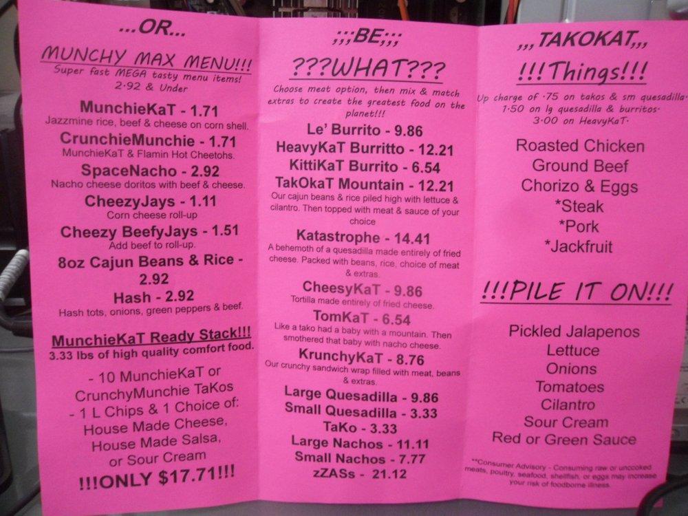 Menu at Bigfoot Burrito restaurant, Paw Paw, 105 N Paw Paw St