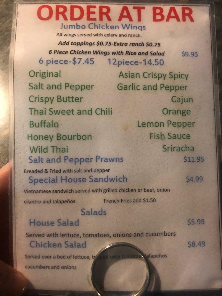 Menu at Burnett's Pub, Renton