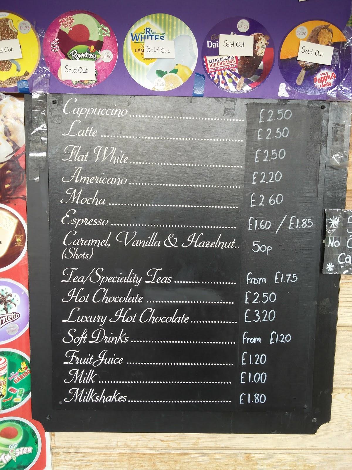 Menu at Mauros In The Park restaurant, Chelmsford