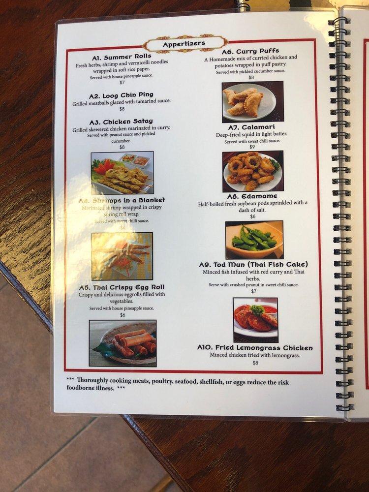 Menu at Chiangmai Thai 2 Restuatant restaurant, Shelton