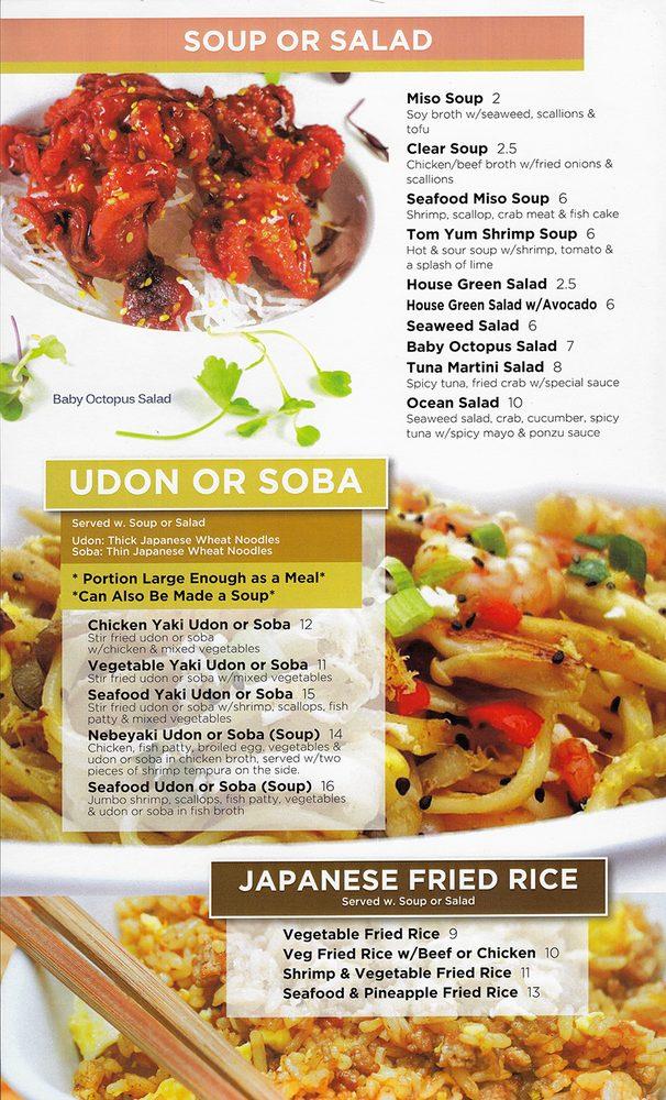 Menu at Kiku Japanese Steakhouse & Sushi Bar, Middletown