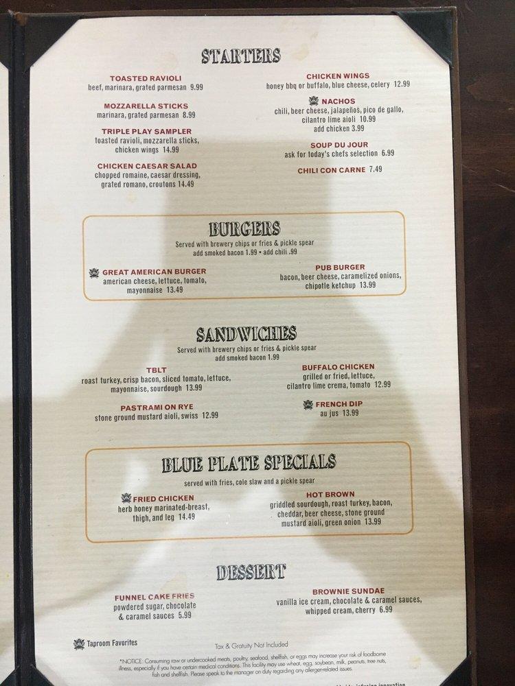 Menu at St. Louis Brewmasters Tap Room pub & bar, St. Louis, St. Louis ...