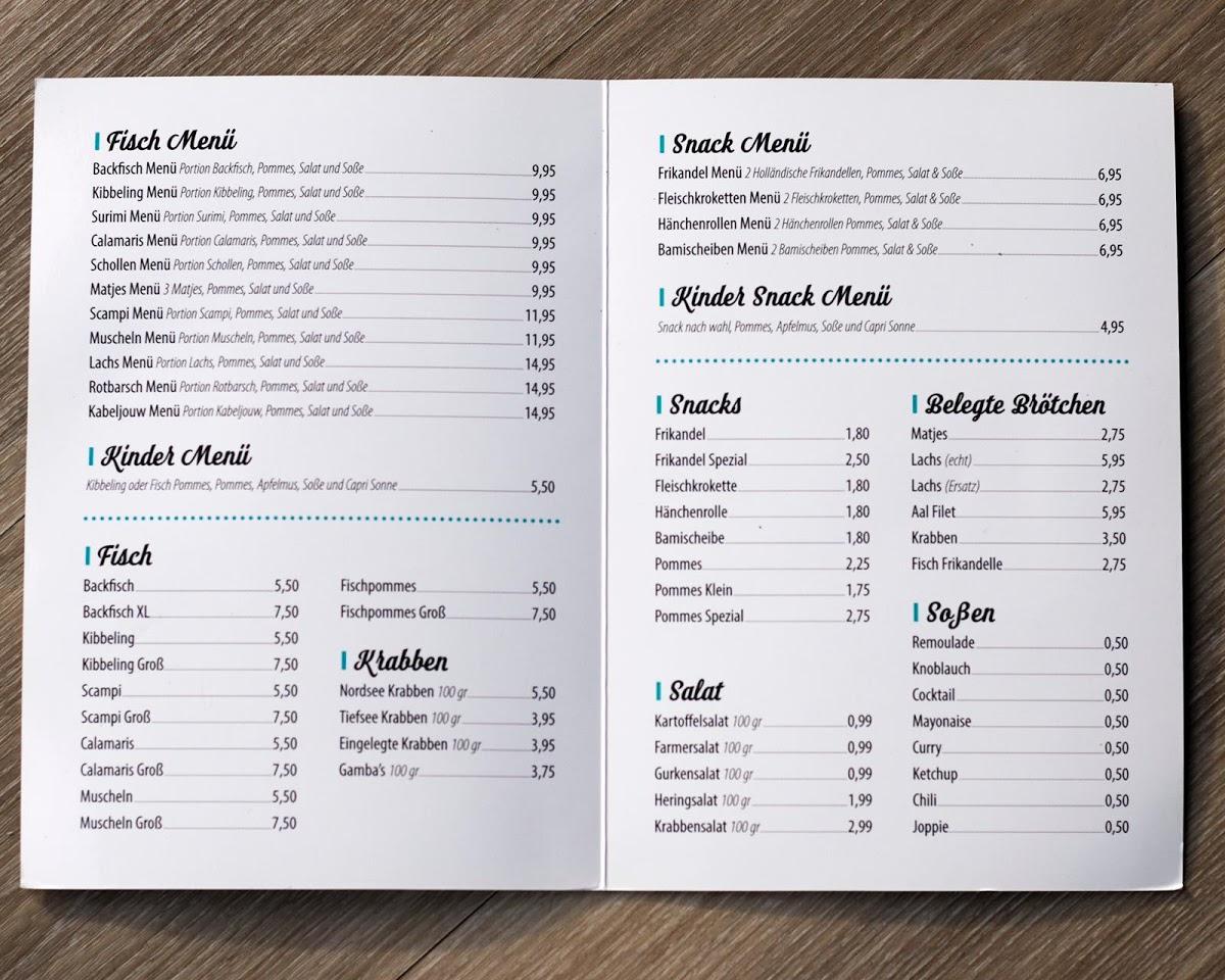 Menu at Fisch und Mehr am Rathaus restaurant, Greven