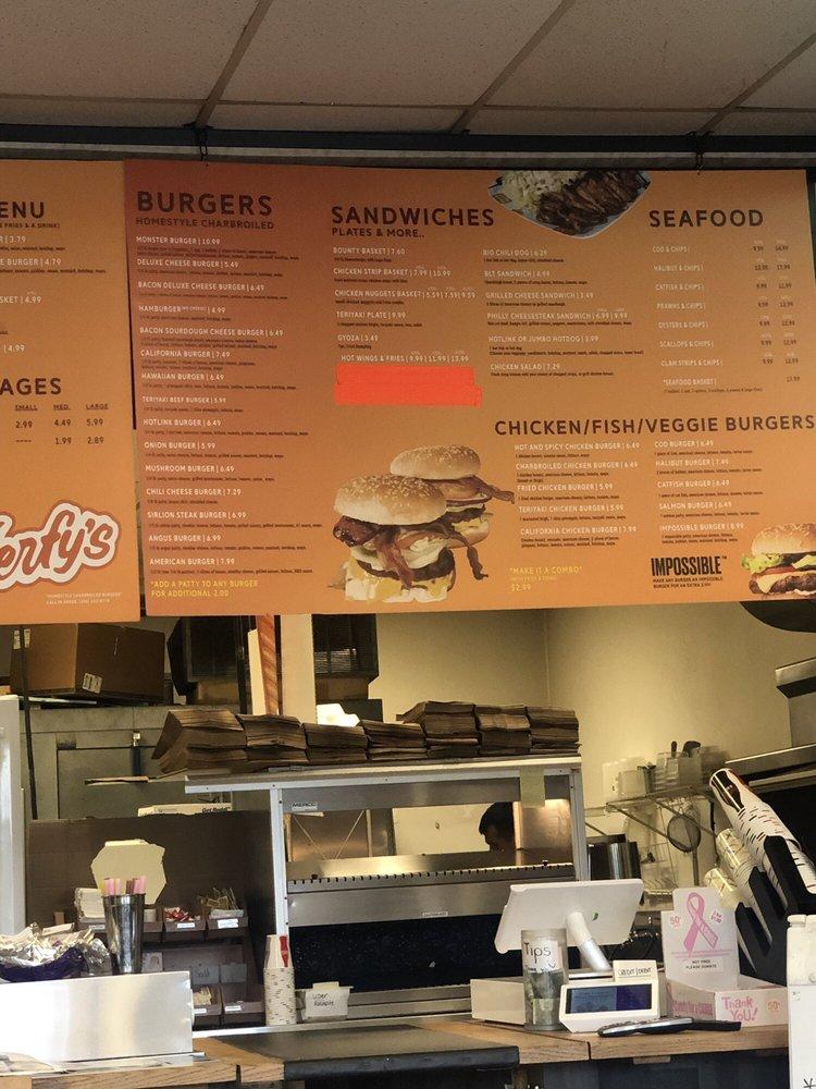 Menu at Herfy's Burgers & Shakes restaurant, Burien, 1st Ave S