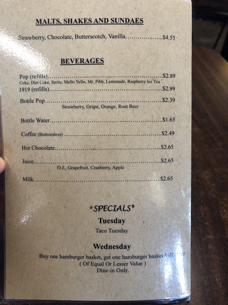Menu at Millside Tavern pub & bar, Saint Michael