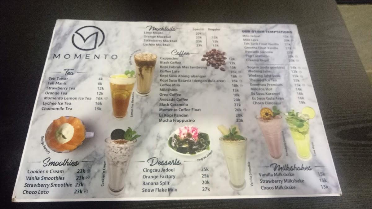 Carta de Momento Café, Karawang