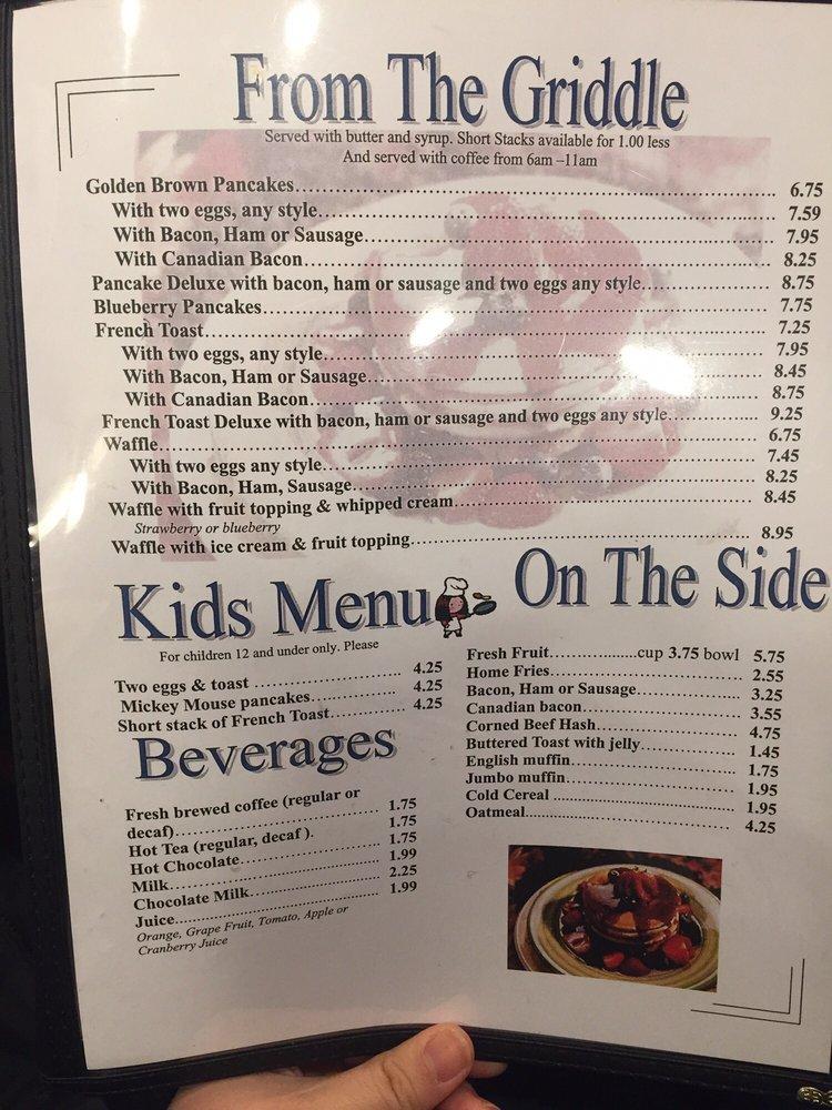 Menu at Take-A-Break restaurant, Vestal, Old Vestal Rd