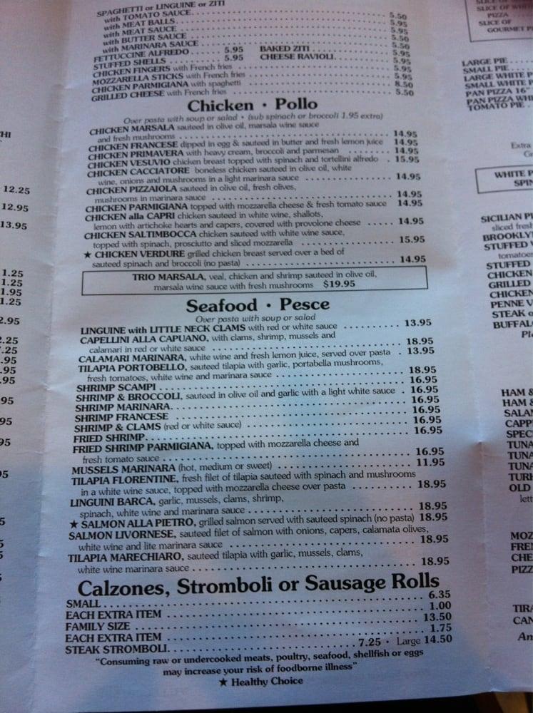 Menu at Villa Rosa Pizza & Restaurant, Yardley, 661 Heacock Rd