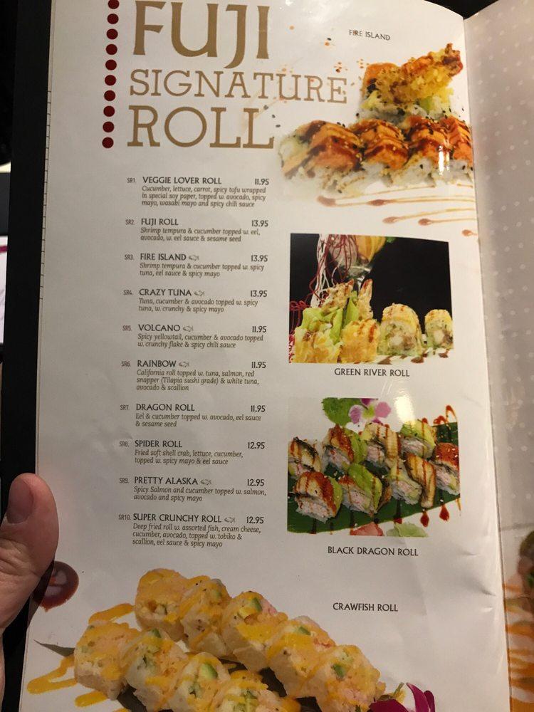 Menu at Fuji Sushi & Steakhouse, Waite Park, 148 2nd St S