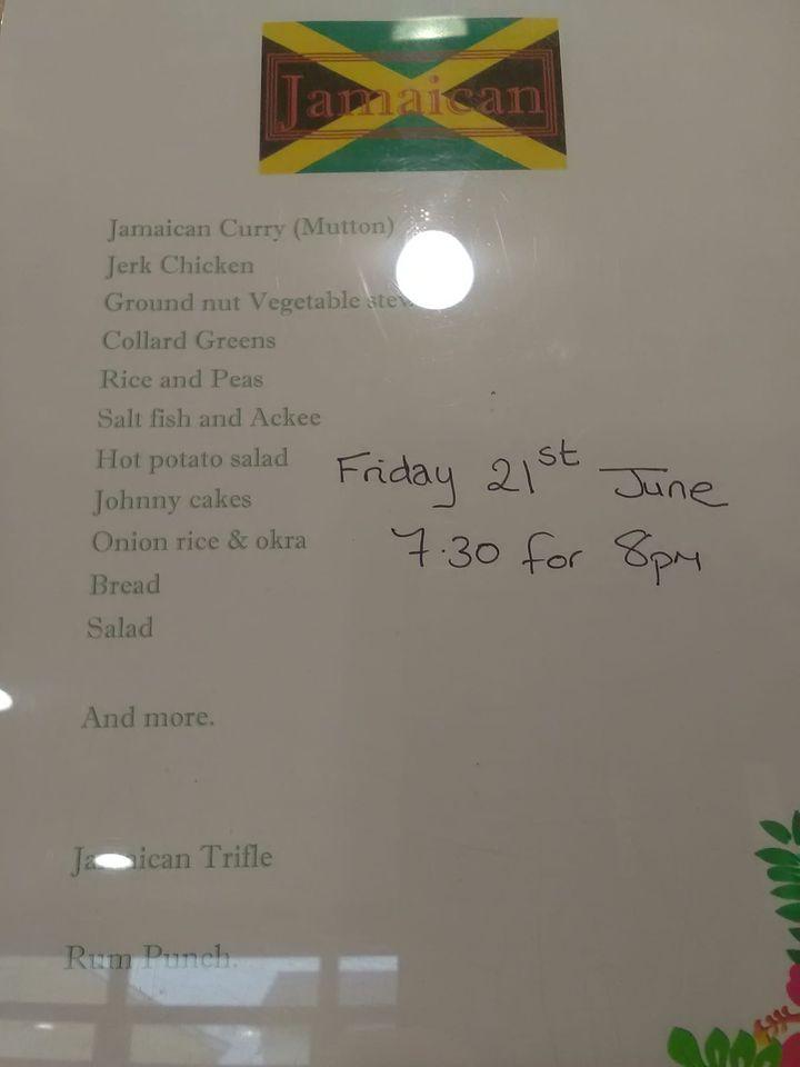 Menu at Sixteen Community Cafe, Coleford