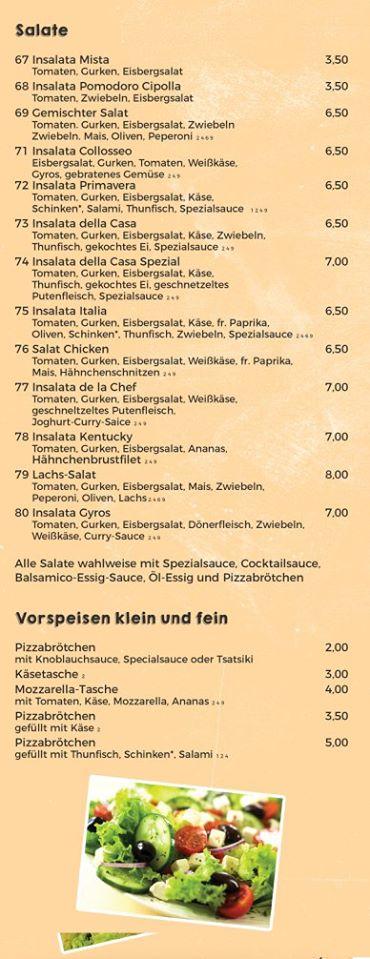 Speisekarte von Atas Grill pizza, Beckum