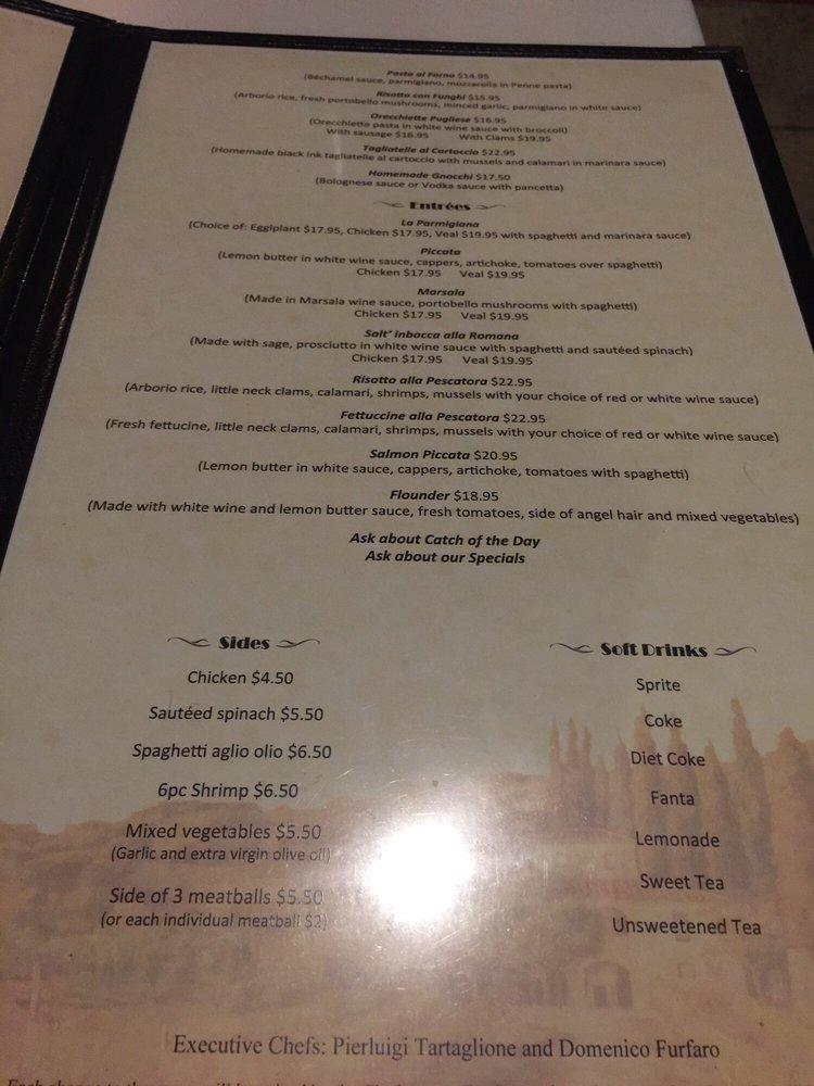 Menu at Mezza Luna Pasta & Seafood pub & bar, Marietta, Roswell Rd #2198