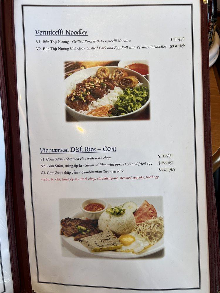 Menu at Pho Ong 8 restaurant, Wichita, E Harry St