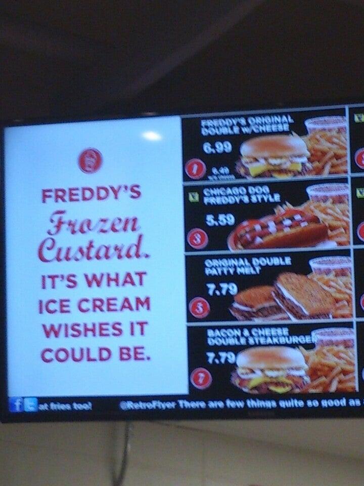 Menu at Freddy's Frozen Custard & Steakburgers fast food, Bakersfield ...