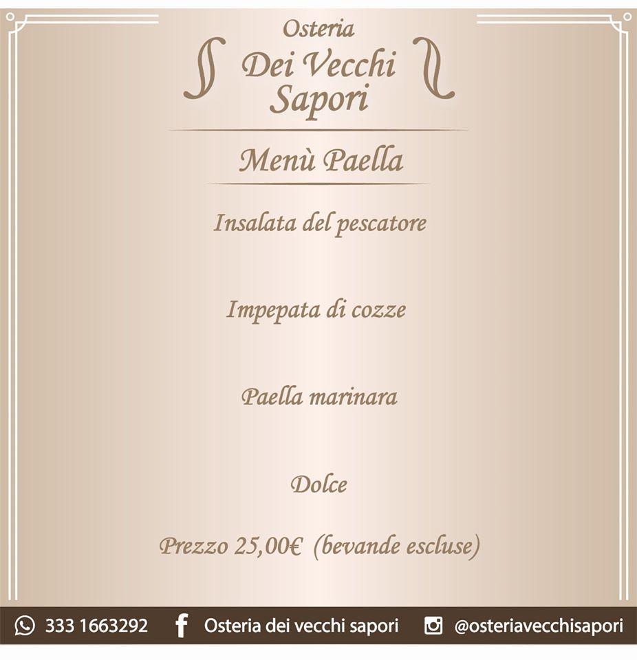 Menu da Osteria dei Vecchi Sapori ristorante, Savigliano