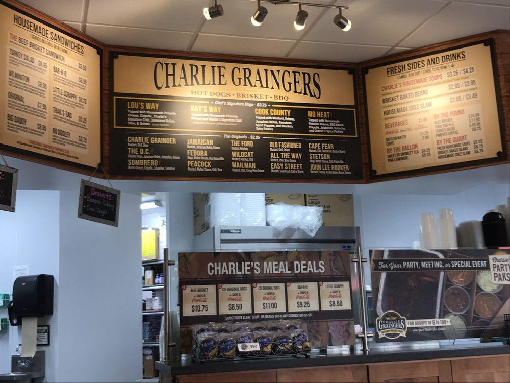 Menu at Charlie Graingers BBQ, Richmond Hill