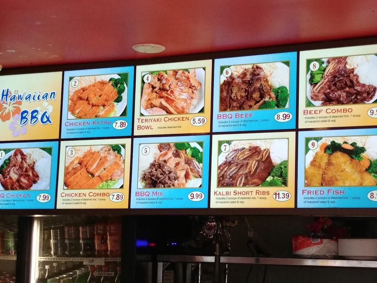Menu at Bbq Hawaiian, Hayward