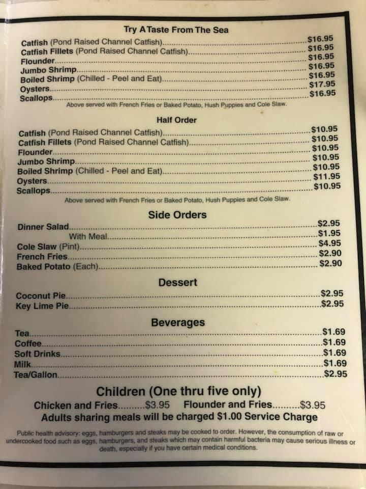 Menu at McLin's Restaurant, Daleville, 2 Old Newton Rd