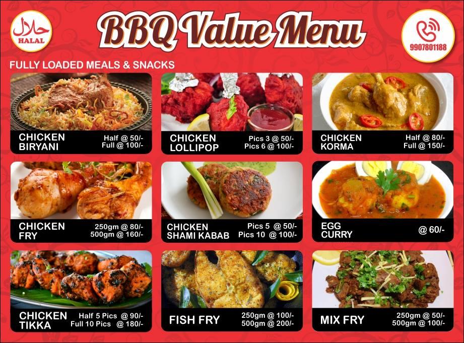 Menu at Barbeque corner restaurant BBQ, Bhopal