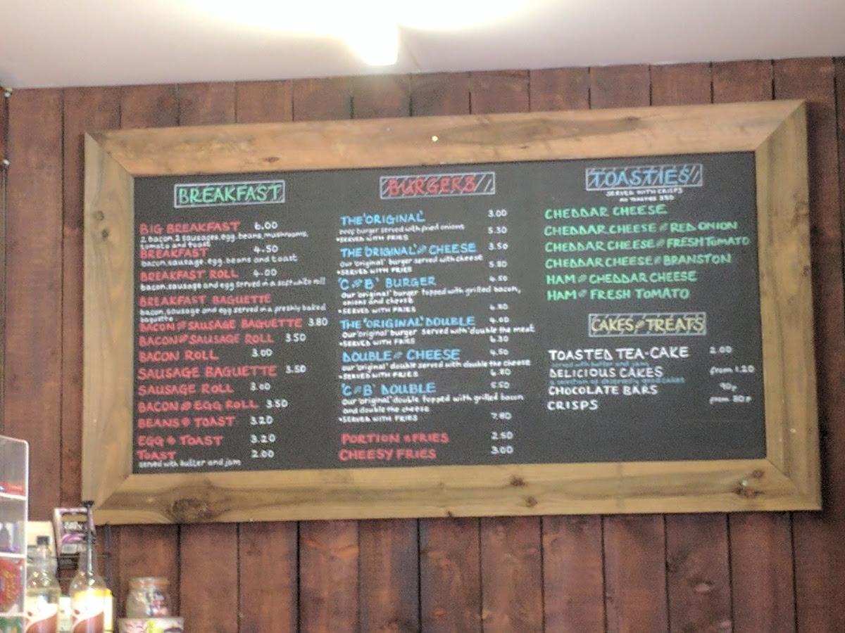 Menu at Skydive Diner and Coffee Shop, Beccles