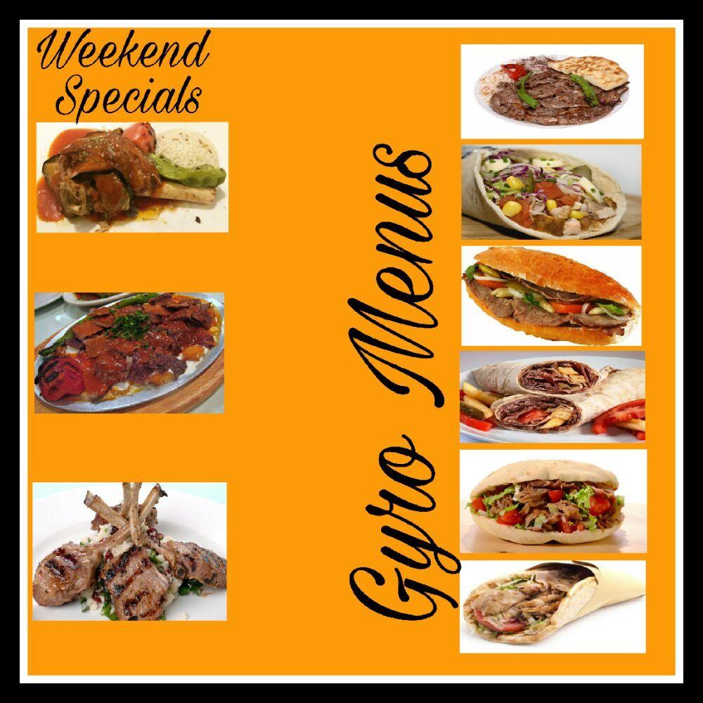Menu at Ephesus Greek&Turkish kabob place restaurant, Augusta