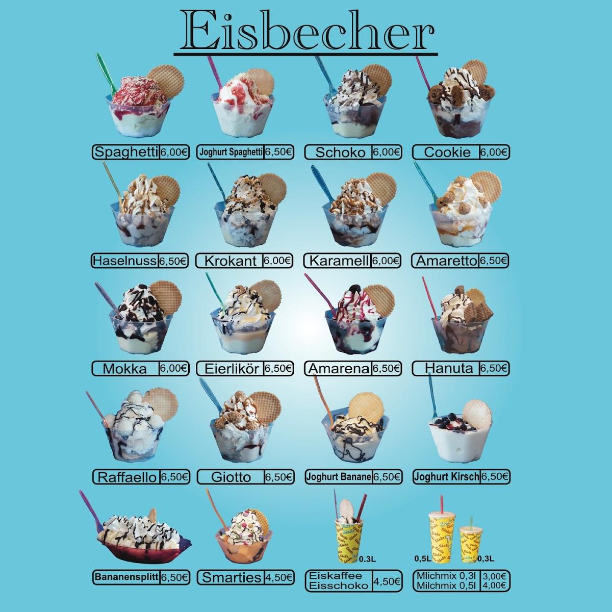 Speisekarte von Main Eis restaurant, Hanau