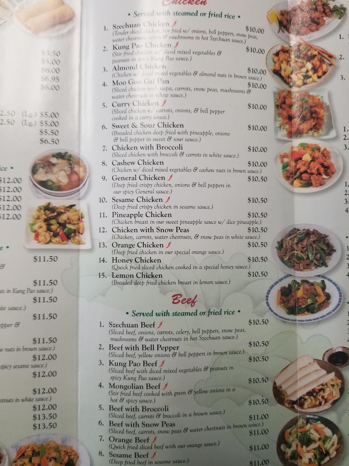 Menu at California Wok restaurant, Rangely