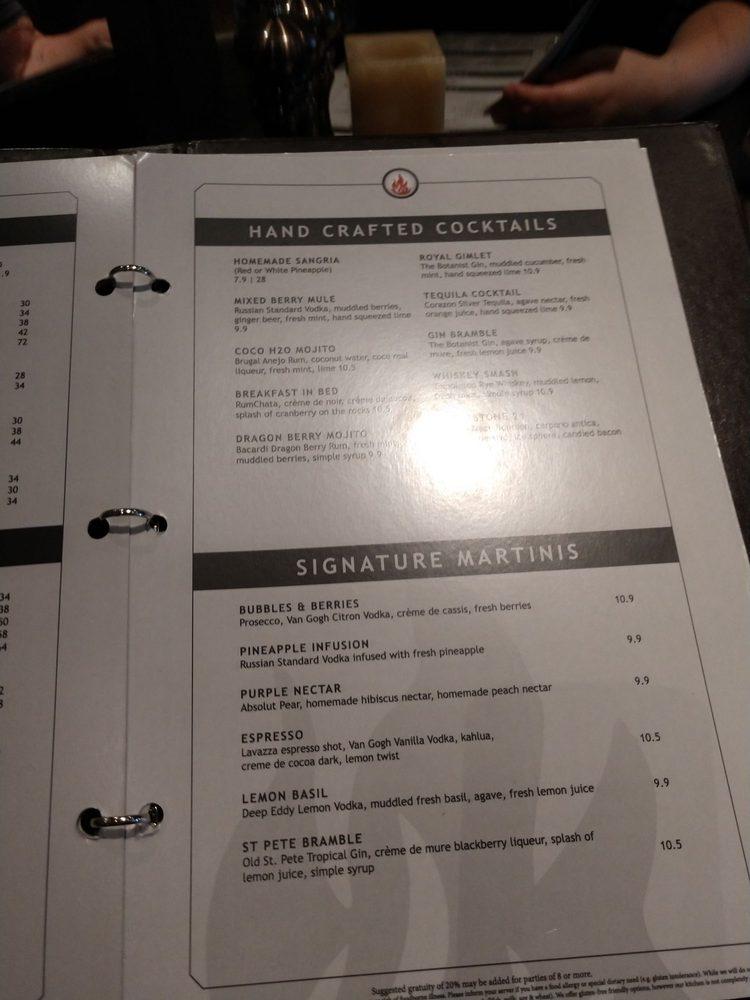 Menu at FlameStone American Grill pub & bar, Trinity
