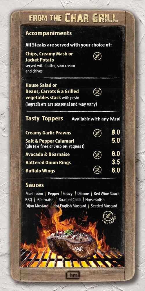Menu at Hotel Monier pub & bar, Darra, 168/176 Monier Rd