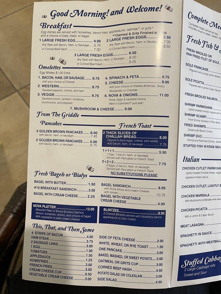 Menu at Gigi's Cafe, Pembroke Pines