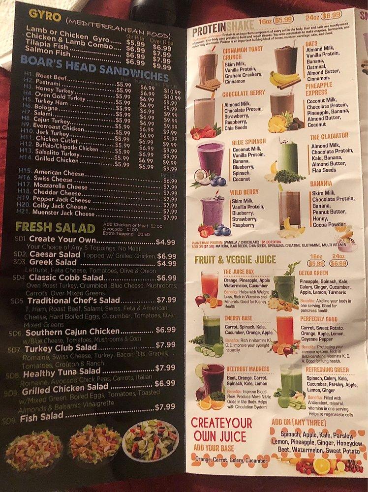 Menu at Kew Club, New York City