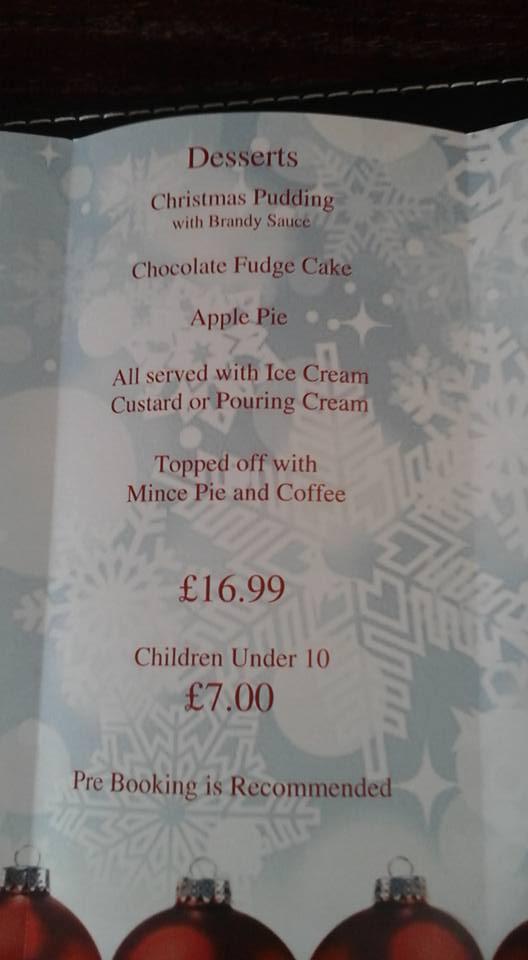Menu at Fox Inn pub & bar, Ulceby