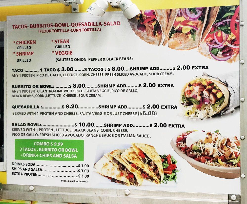Menu at Green Eagle Food Truck, Washington