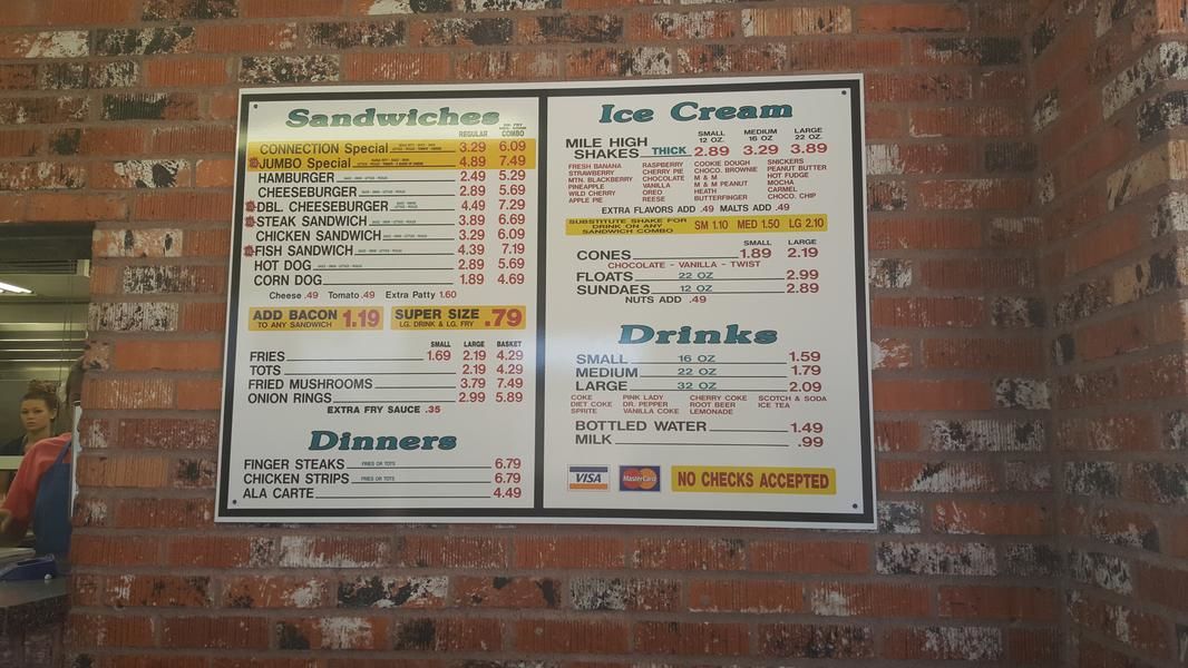 Menu at Hamburger Connection fast food, Caldwell
