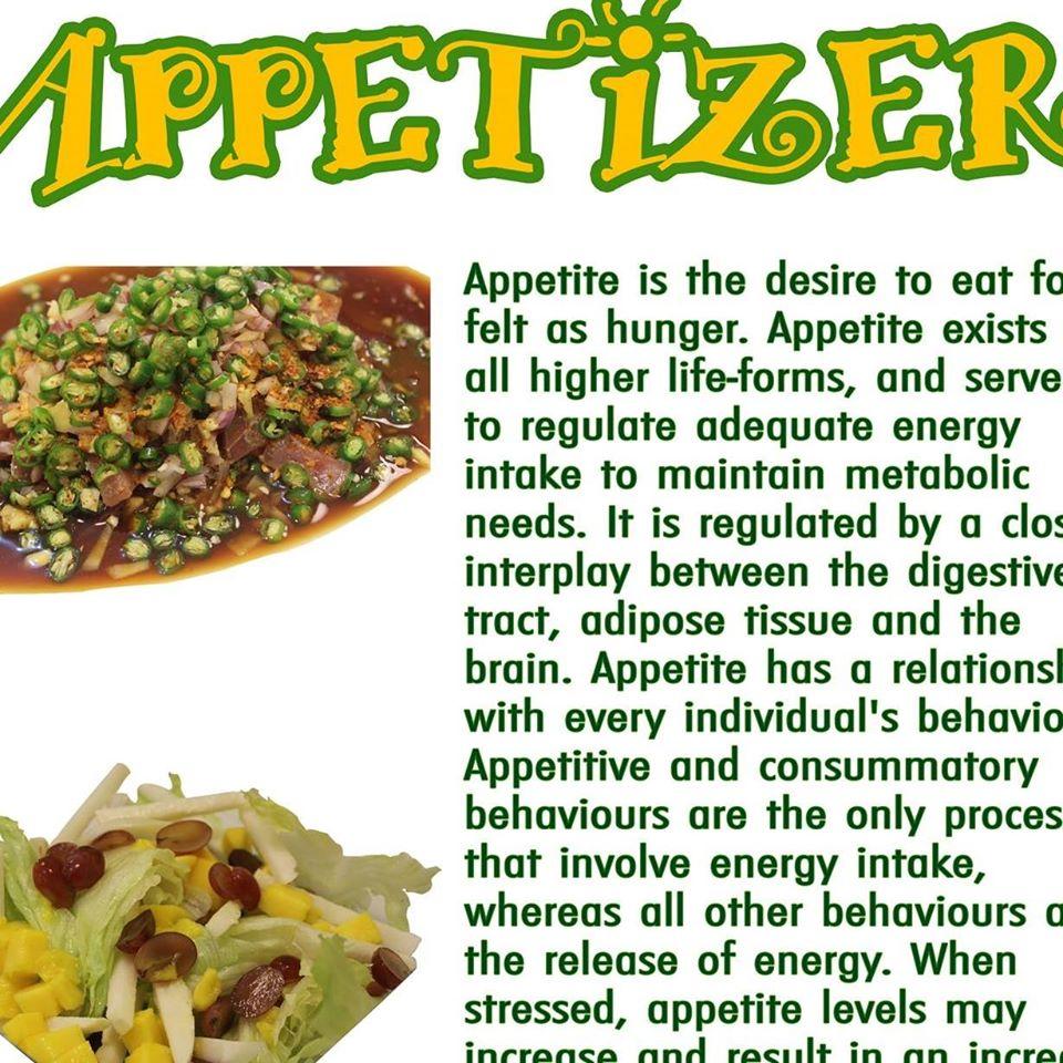 Menu at Appetite restaurant, Cotabato City, ND Avenue
