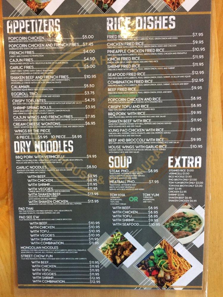 Menu at Teaholic Teahouse & Restaurant, Highland Village