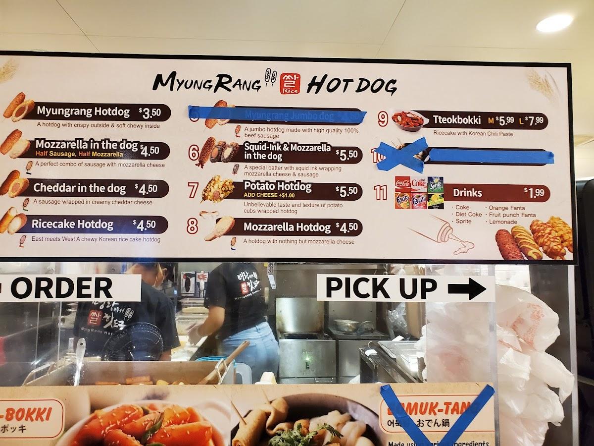 Menu at Holy Cow Hot Dog - Ala Moana Center restaurant, Honolulu
