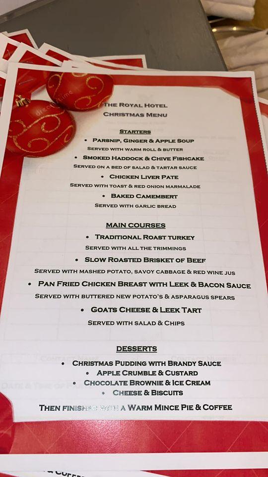 Menu at Royal Hotel pub & bar, Blackburn, 2 Station Rd