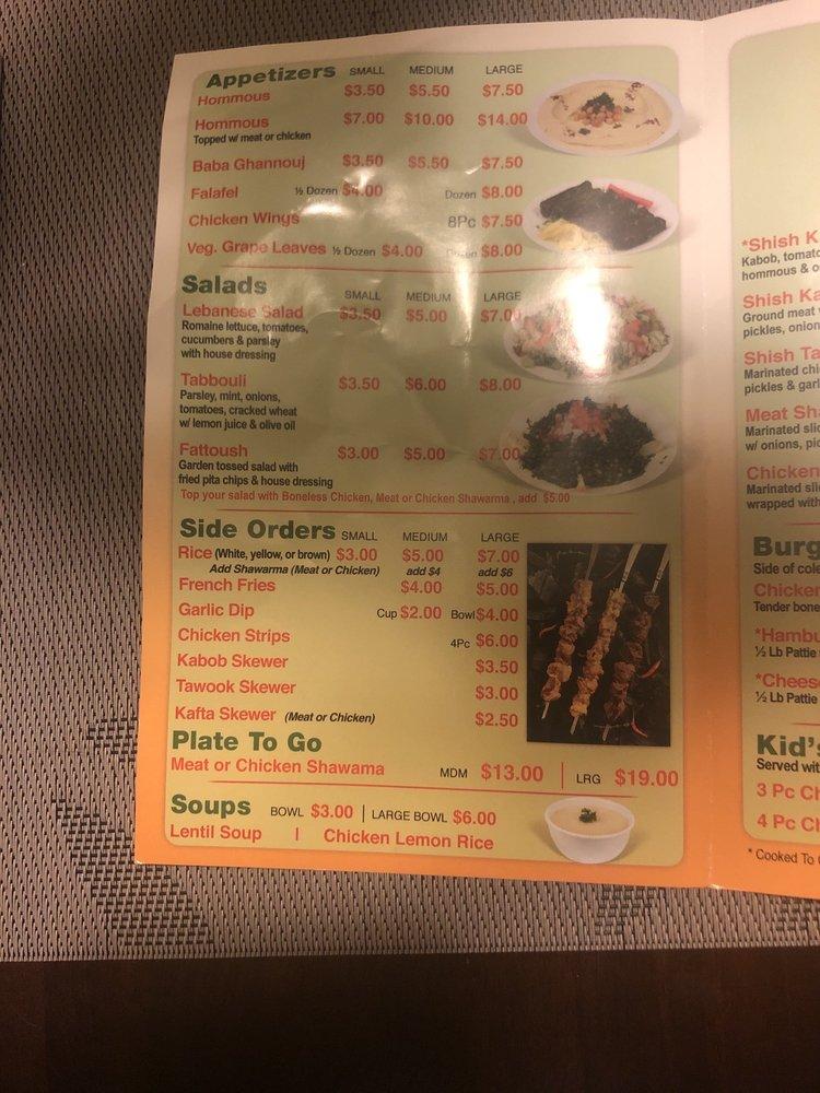 Menu at Golden Chicken and Meat Market restaurant, Dearborn