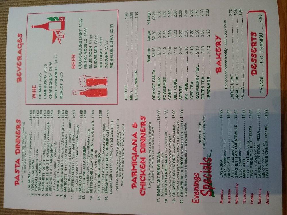 Menu at T & M Pizza pizzeria, Casa Grande, 1609 E Florence Blvd