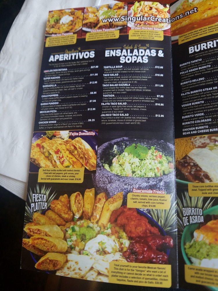 Menu at Los Dos Compadres II restaurant, Washougal, E St