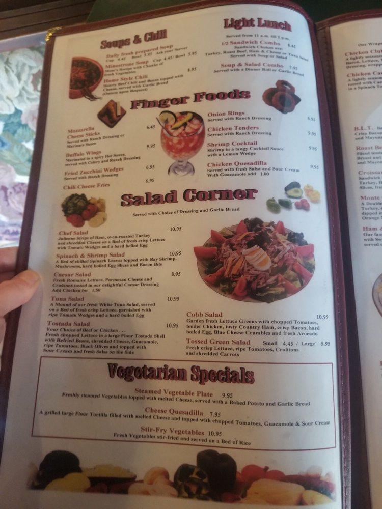 Carta de Primrose Restaurant, Seal Beach