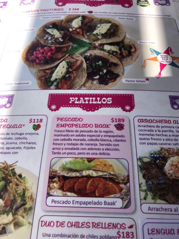 Menu at TACO y TEQUILA pub & bar, Cancún, Blvd. Kukulcan 25