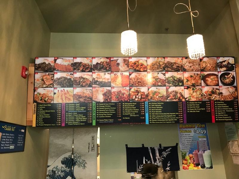 Menu at Teriyaki & Pho restaurant, Bothell